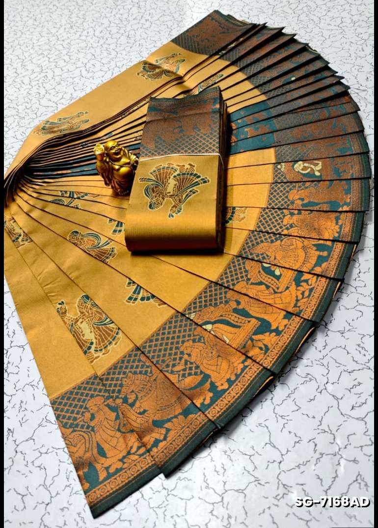 Premium kubera pattu saree rapier fancy light weight silk pallakku ...